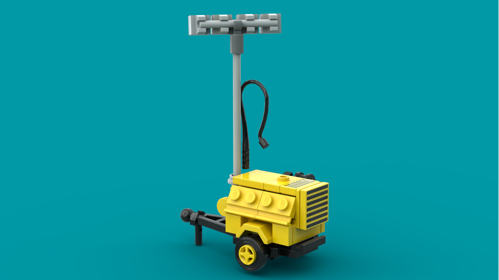 LEGO MOC-240182 Generator Trailer with Spotlight by KitKatKitsune ...