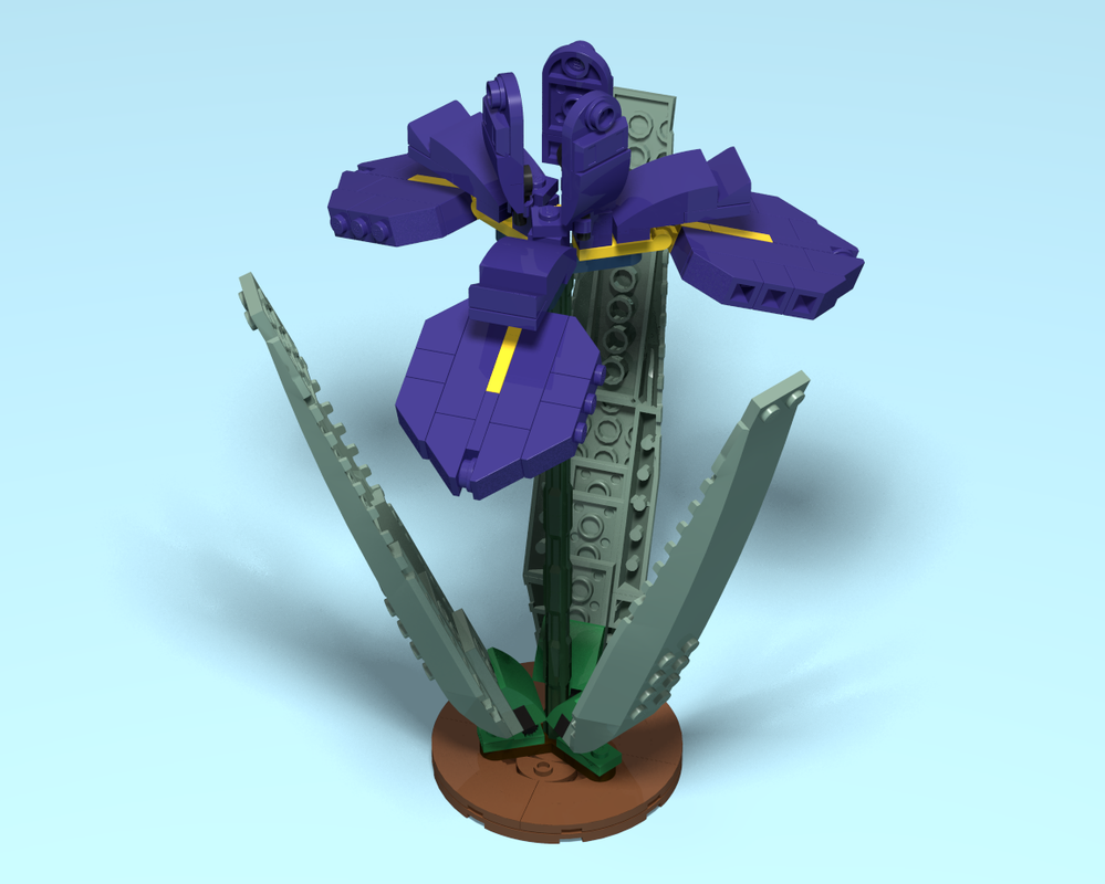 LEGO MOC-240188 Iris Flower by JamesBuildsBrix | Rebrickable - Build ...