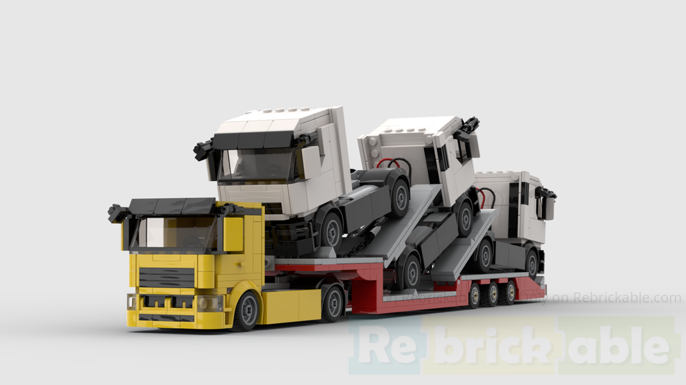 LEGO MOC-240209 Truck transporter by phigeon | Rebrickable - Build with ...