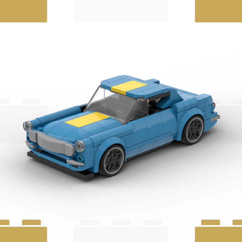 LEGO MOC Volvo P1800 Cyan Racing by Brick-My-Ride | Rebrickable - Build ...
