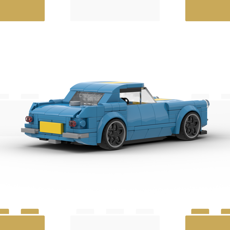 LEGO MOC Volvo P1800 Cyan Racing by Brick-My-Ride | Rebrickable - Build ...
