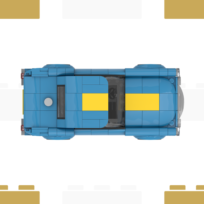 LEGO MOC Volvo P1800 Cyan Racing by Brick-My-Ride | Rebrickable - Build ...