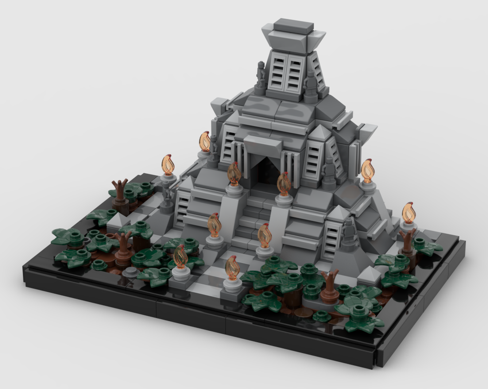 LEGO MOC Mayan Temple - Front Half by KingGror | Rebrickable - Build ...