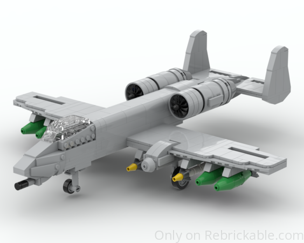 LEGO MOC-240306 A-10 Thunderbolt II (V2) by JojoTheBuilder ...