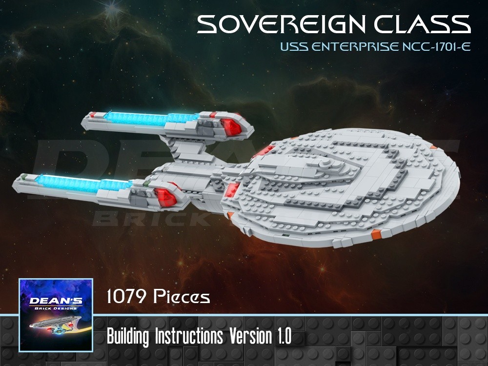 LEGO MOC Sovereign Class Starship - Star Trek First Contact by ...