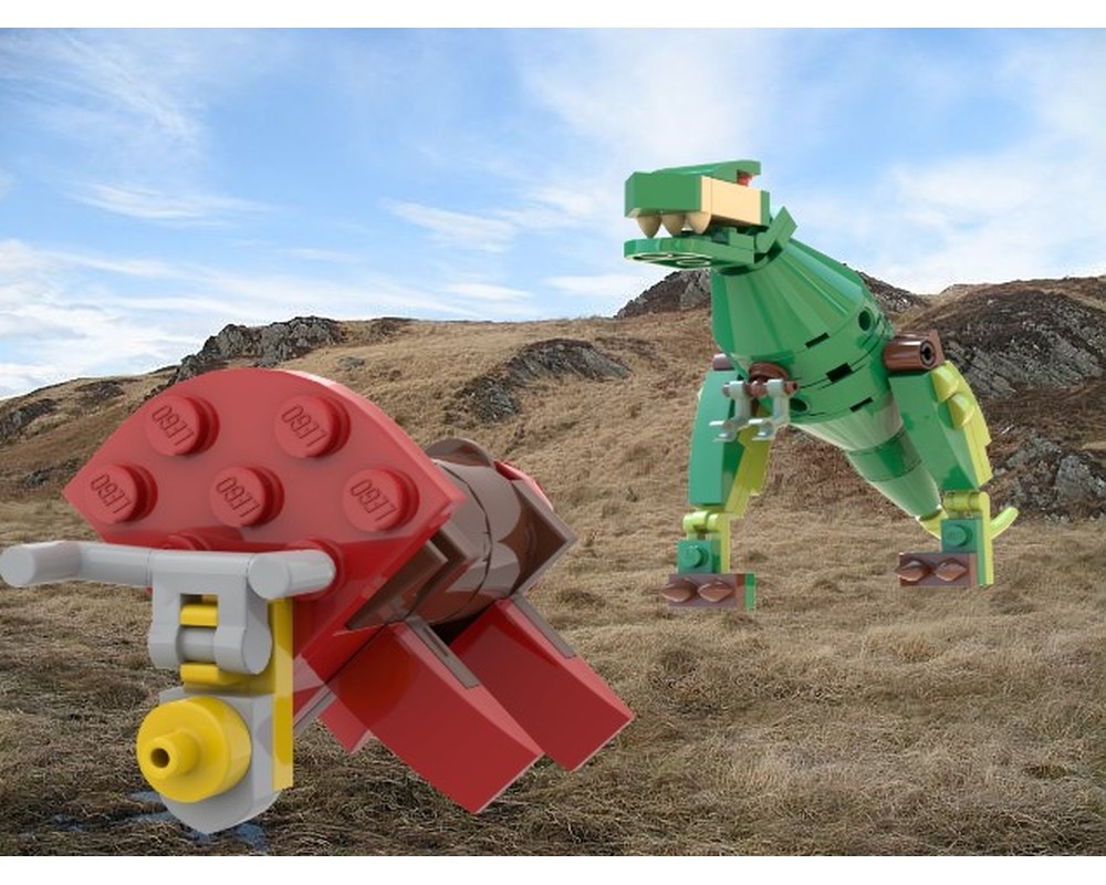 LEGO MOC Nano T-Rex by LegoOri | Rebrickable - Build with LEGO