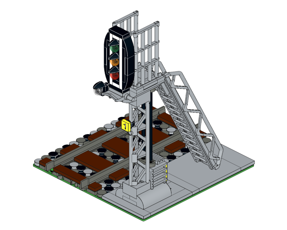 LEGO MOC Railway Signal Light (Version 1) by Seilesbast | Rebrickable ...