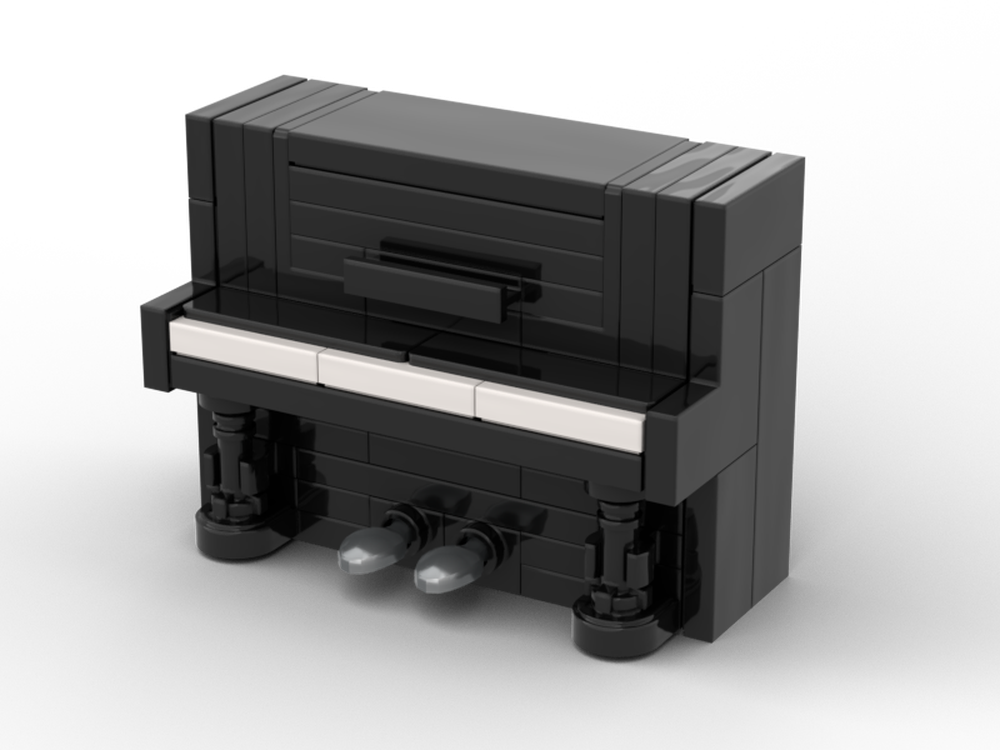 LEGO MOC-240443 Upright Piano by VicLaBric | Rebrickable - Build with LEGO