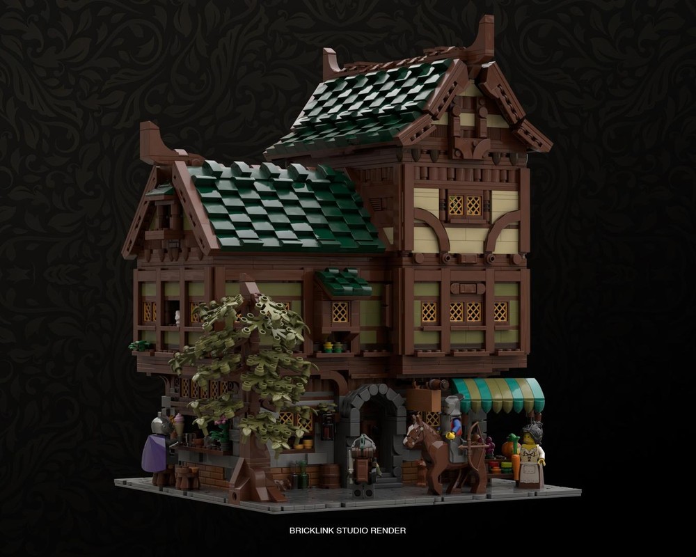 LEGO MOC-240466 MEDIEVAL MODULAR SERIES 1 - THE THREE-STORY TAVERN by ...
