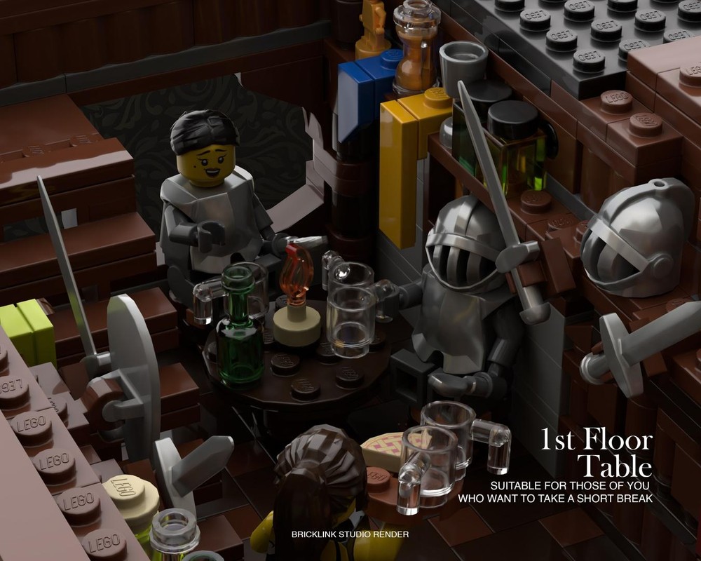 LEGO MOC-240466 MEDIEVAL MODULAR SERIES 1 - THE THREE-STORY TAVERN by ...