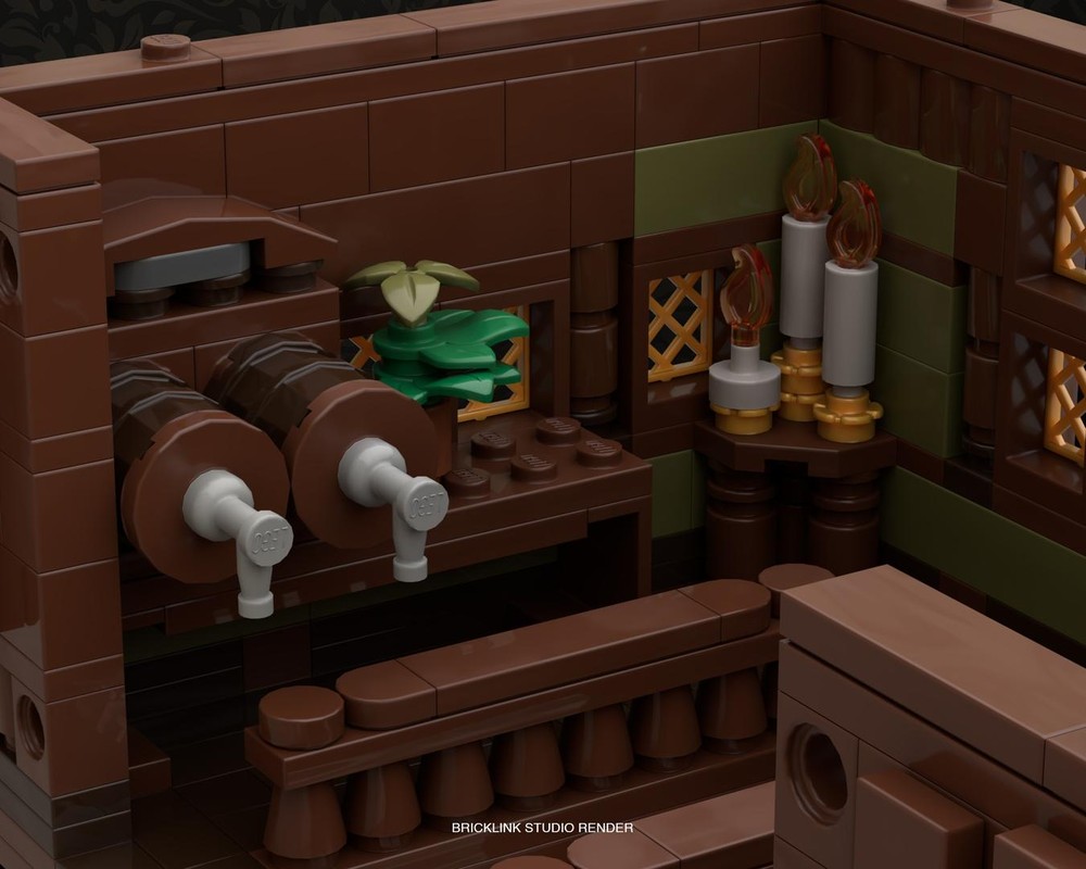 LEGO MOC-240466 MEDIEVAL MODULAR SERIES 1 - THE THREE-STORY TAVERN by ...