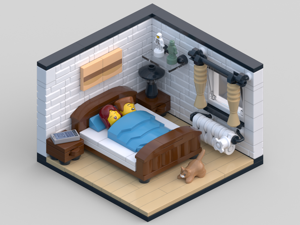 LEGO MOC-240502 Bedroom by BrickHappens | Rebrickable - Build with LEGO