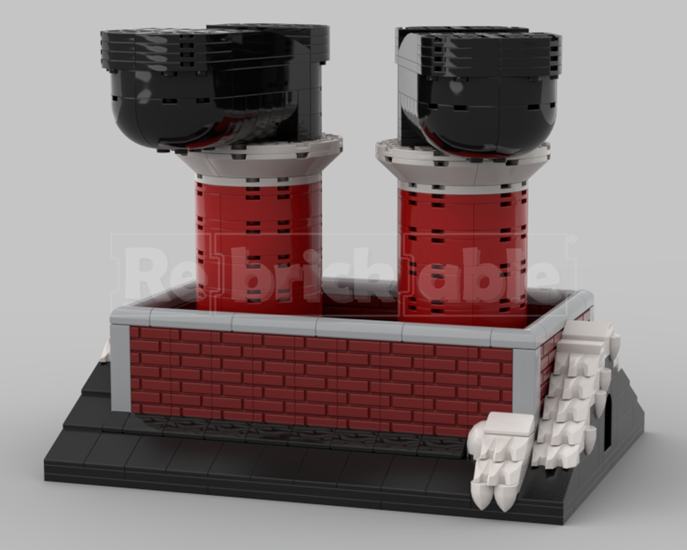 LEGO MOC Santa Stuck in the Chimney by thcrawford | Rebrickable - Build ...