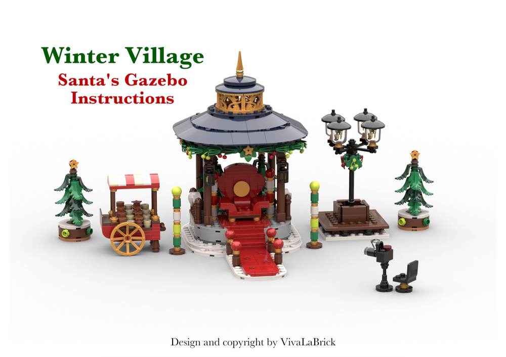 LEGO MOC Santa's Gazebo by VivaLaBrick | Rebrickable - Build with LEGO