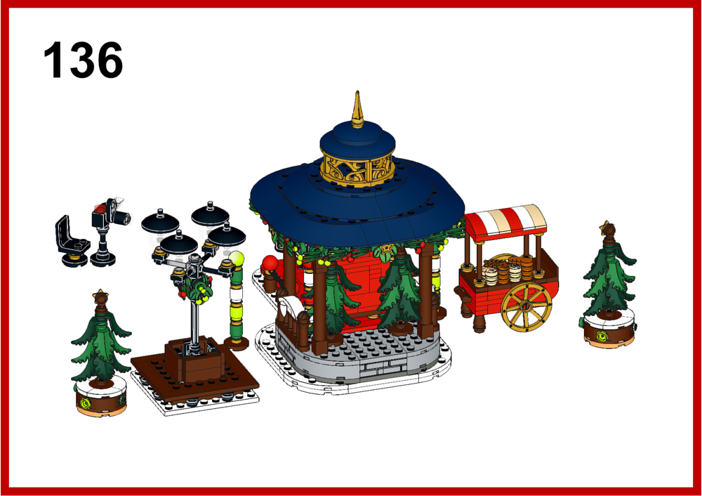LEGO MOC-240662 Santa's Gazebo by VivaLaBrick | Rebrickable - Build ...