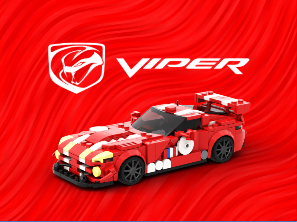 LEGO MOC Dodge Viper GTS-R by BasicBuilder23 | Rebrickable - Build with ...
