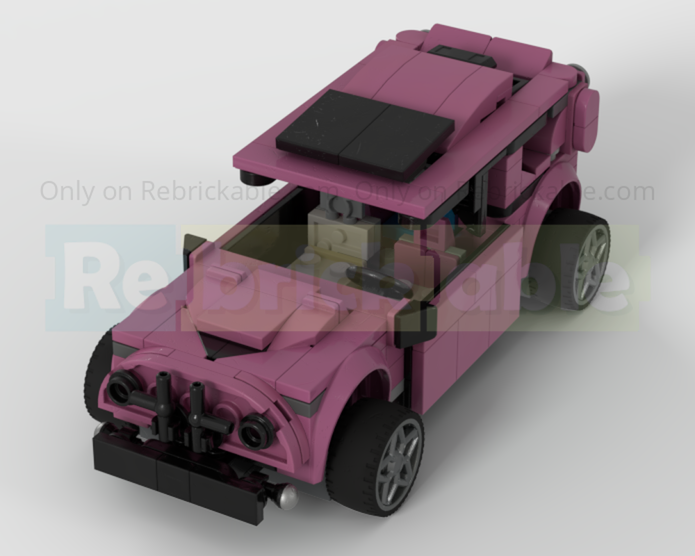 LEGO MOC Tuscadero Pink Jeep by heropilot.com | Rebrickable - Build ...