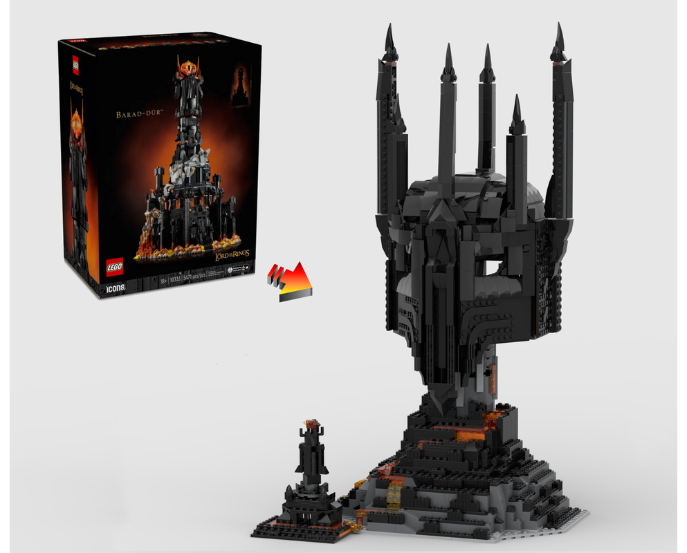 LEGO MOC-240694 Sauron's Helmet – Mount Doom Display by Terraxz ...