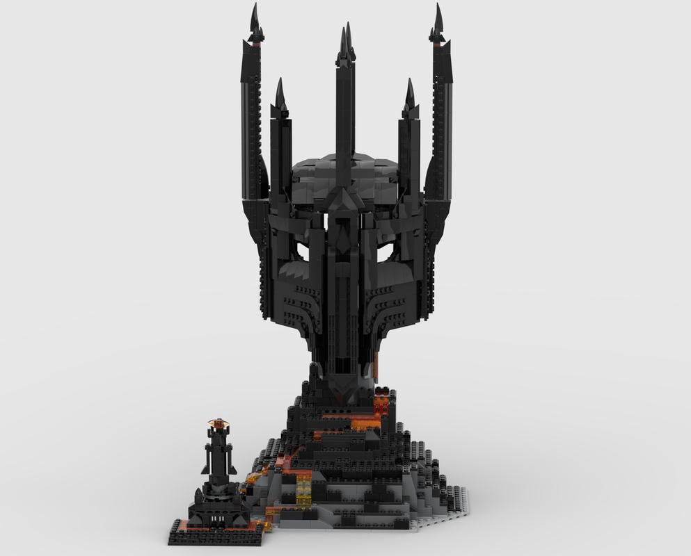 LEGO MOC-240694 Sauron's Helmet – Mount Doom Display by Terraxz ...