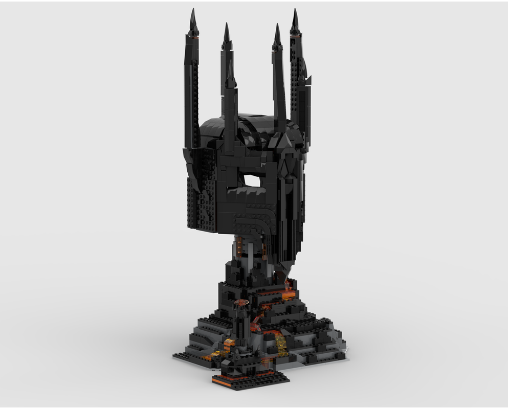 LEGO MOC-240694 Sauron's Helmet – Mount Doom Display by Terraxz ...