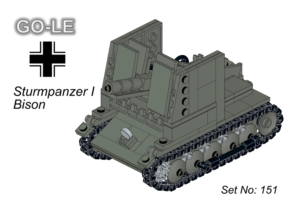 LEGO MOC-240710 Sturmpanzer 1 bison by pavel82 | Rebrickable - Build ...