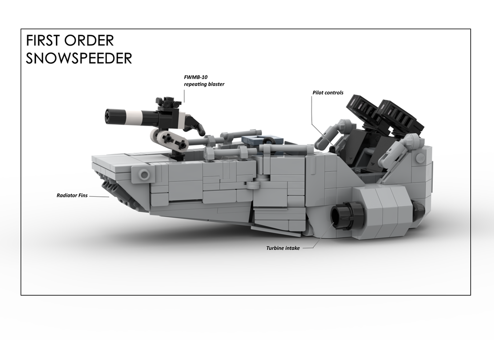 LEGO MOC-240711 First Order LIUV (Snowspeeder) by antdd29 | Rebrickable ...