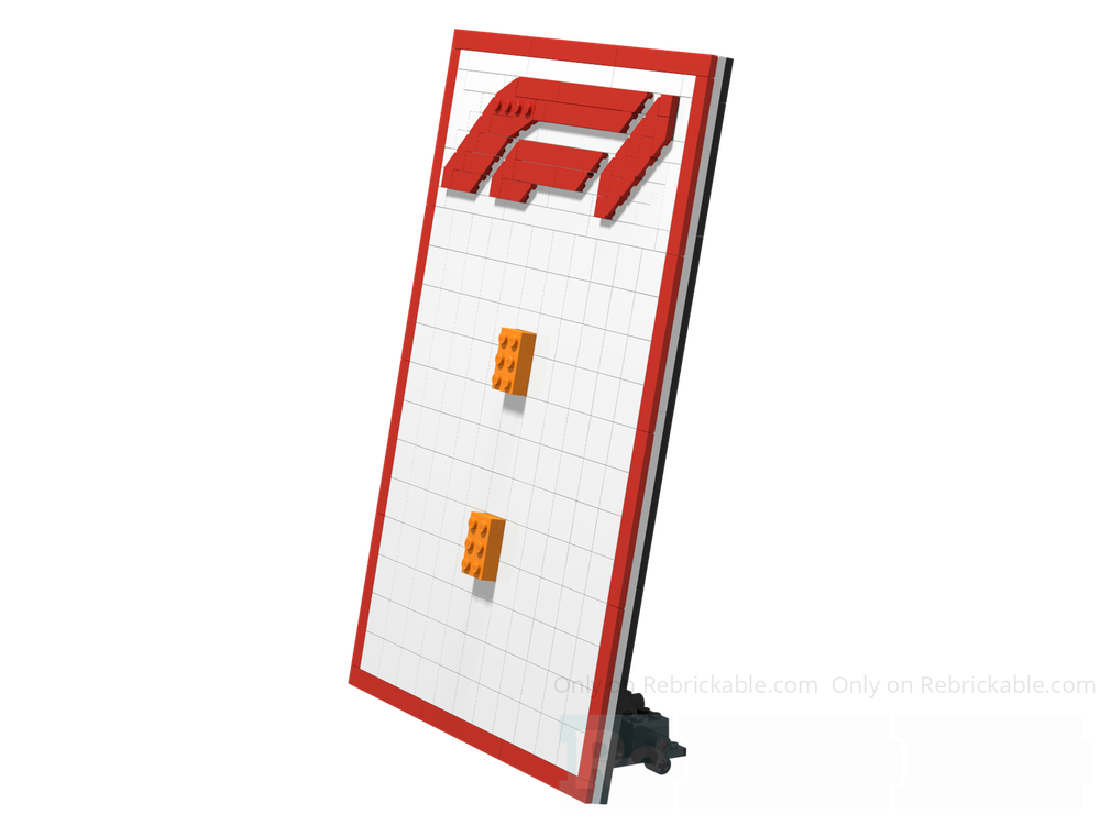 LEGO MOC-240730 Formula 1 Vertical Display by Bricksideas | Rebrickable ...