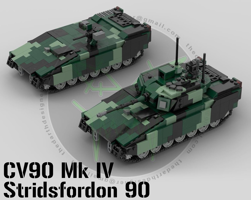 LEGO MOC-240747 CV90 Mk IV | Stridsfordon 90 - 1:35 Scale by ...