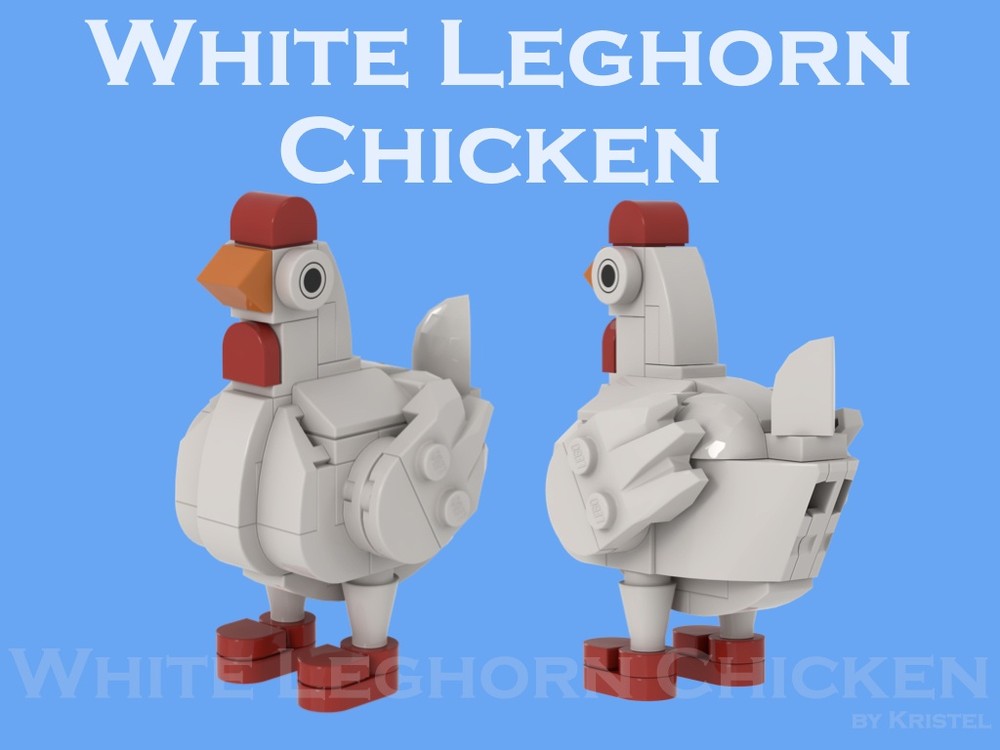 LEGO MOC White Leghorn Chicken by Kristel | Rebrickable - Build with LEGO