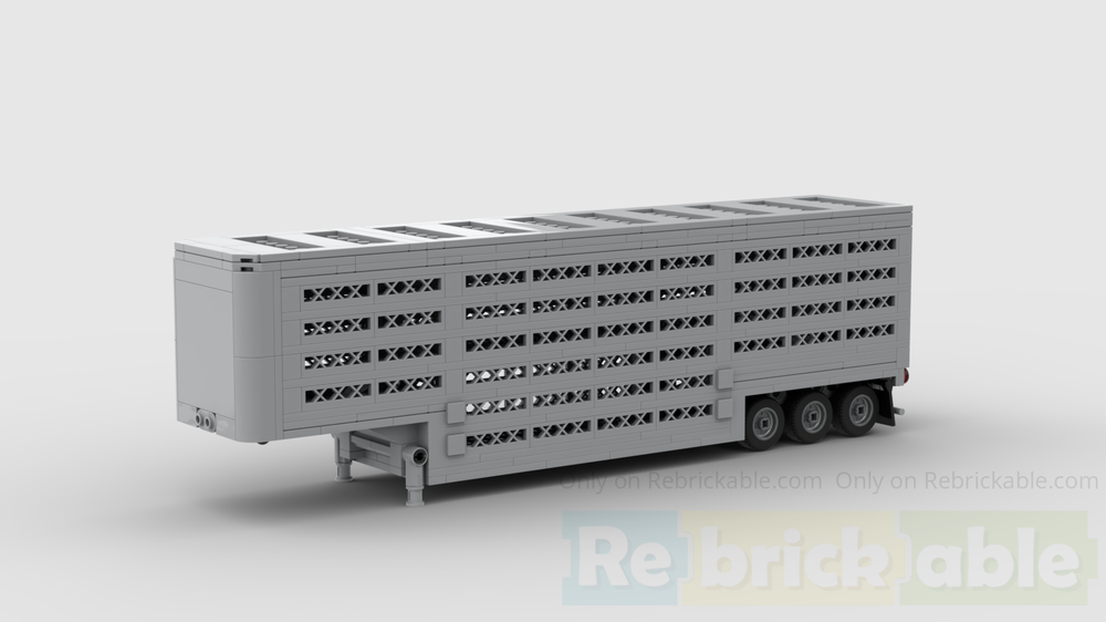 LEGO MOC Livestock trailer by phigeon | Rebrickable - Build with LEGO