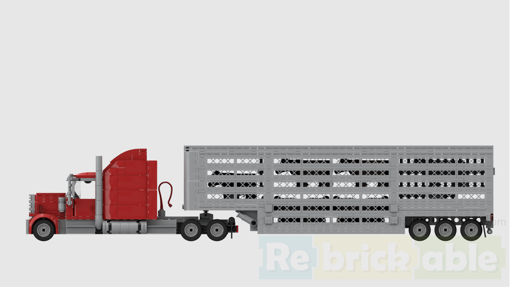 LEGO MOC Livestock trailer by phigeon | Rebrickable - Build with LEGO