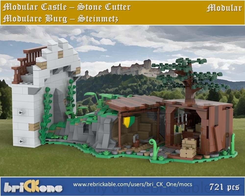 LEGO MOC-240811 Modular Castle Stone Cutter - Steinmetz by bri_CK_One ...