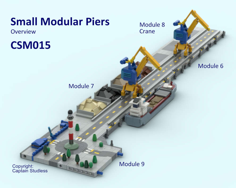 LEGO MOC Small Modular Piers - Industrial Upgrade - CSM015 by Captain ...