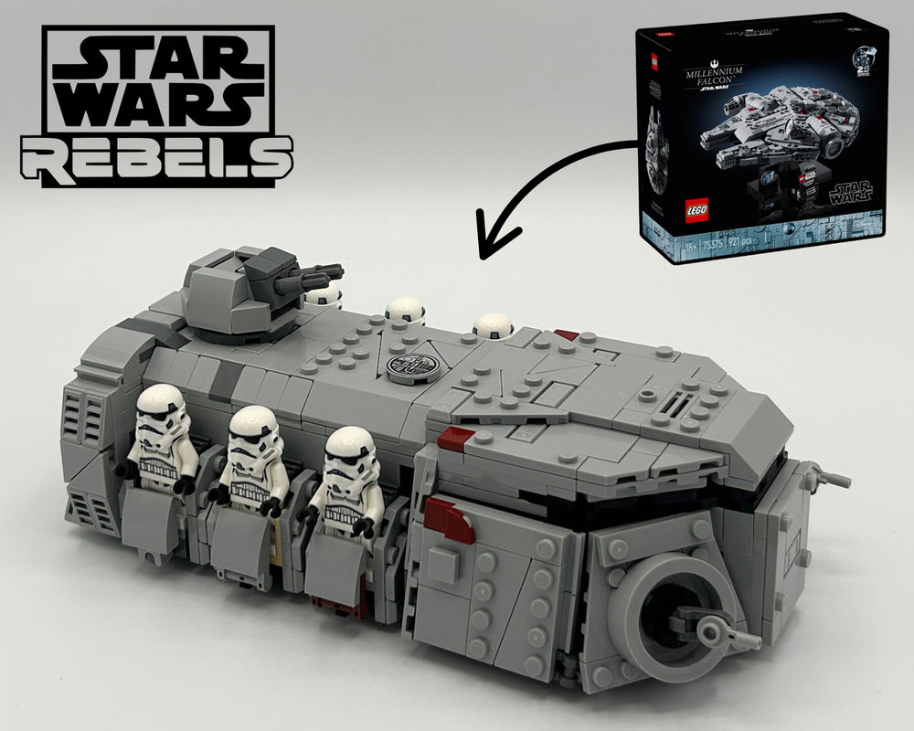 LEGO MOC K79-S80 Imperial Troop Transport (ITT) from Rebels (75375 ...