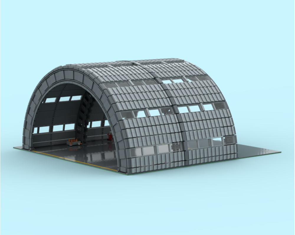 LEGO MOC hangar version 2 by Breizh-bricks | Rebrickable - Build with LEGO