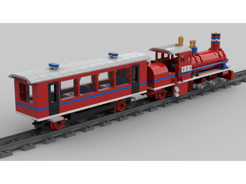LEGO MOC Remake of Set #323 - Train by LewisDeinarcho | Rebrickable ...