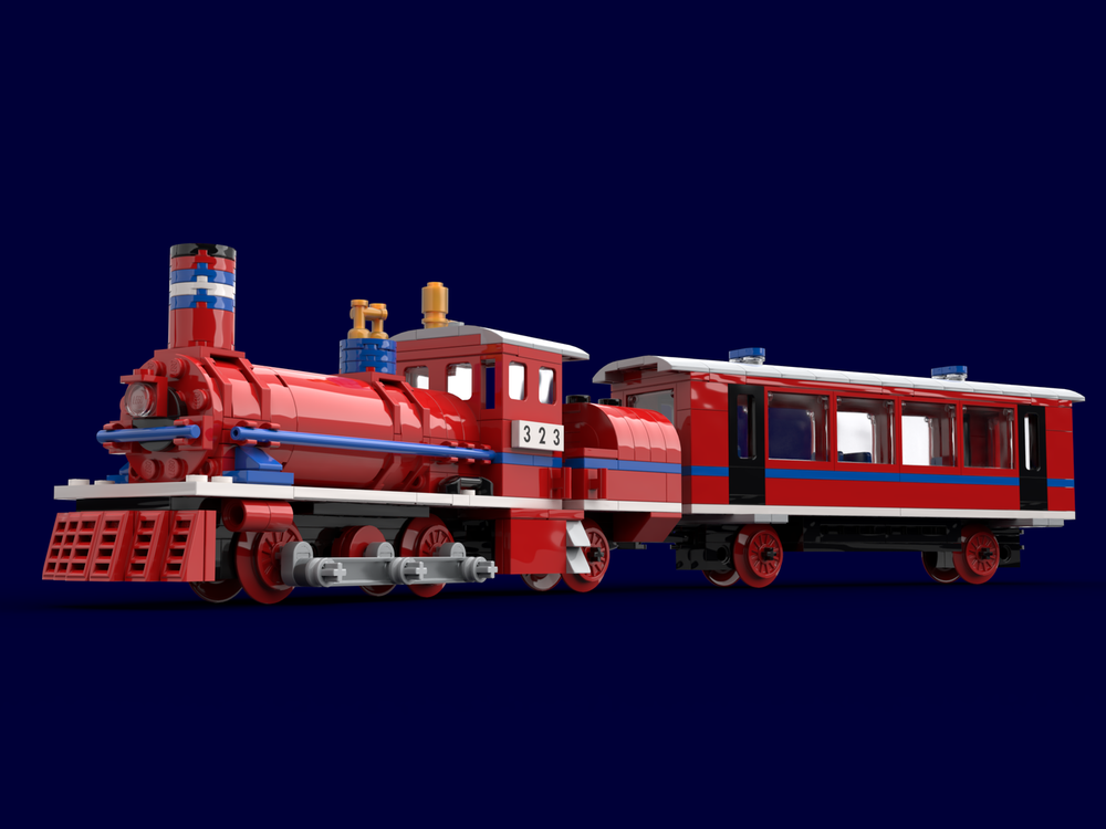 LEGO MOC Remake of Set #323 - Train by LewisDeinarcho | Rebrickable ...