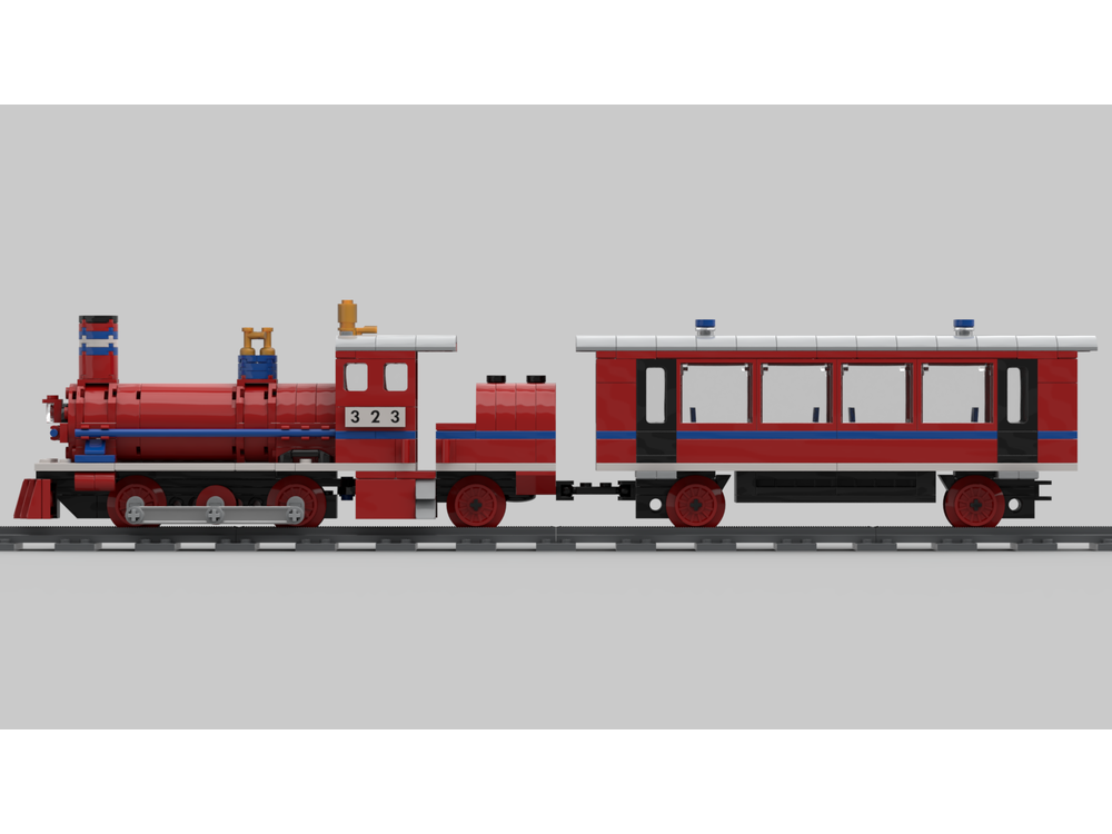 LEGO MOC Remake of Set #323 - Train by LewisDeinarcho | Rebrickable ...