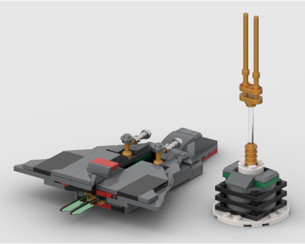 LEGO MOC-240961 75385 Stealth Starfighter and Research Station ...