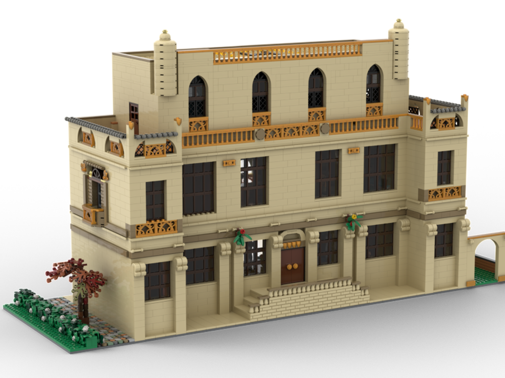 LEGO MOC wayne's manor by plasticine | Rebrickable - Build with LEGO