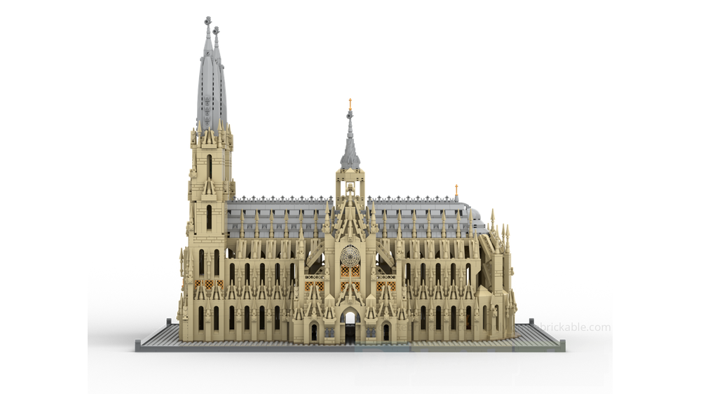 LEGO MOC-241011 Cologne Cathedral by amuller2010 | Rebrickable - Build ...