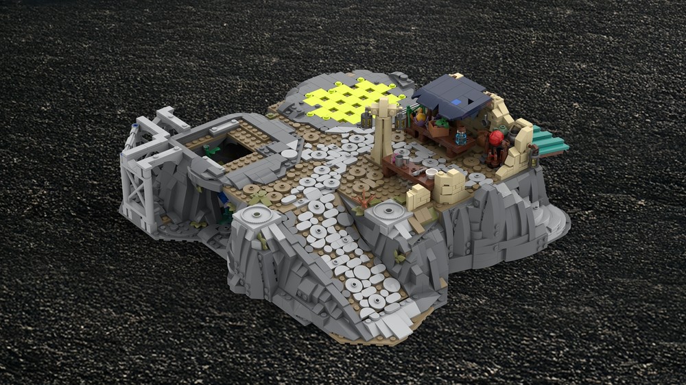 LEGO MOC Outpost Rocky Platform by BaufmanBricks | Rebrickable - Build ...
