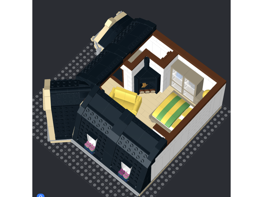 LEGO MOC corner building attic floor by cornflake67 | Rebrickable ...