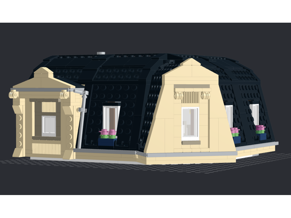 LEGO MOC corner building attic floor by cornflake67 | Rebrickable ...