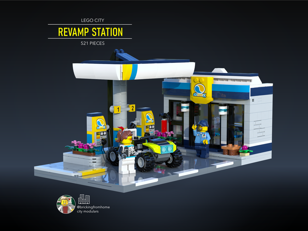 LEGO MOC-241121 Lego City Revamp Station by brickingfromhome ...
