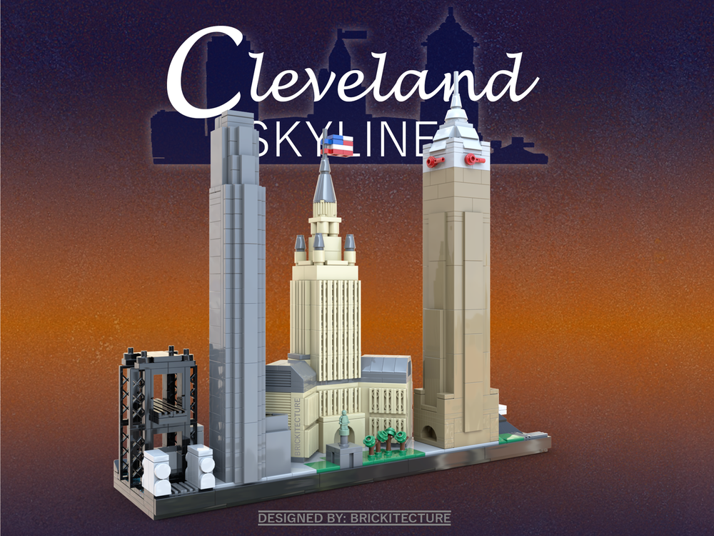 LEGO MOC Cleveland Skyline by Brickitecture_Bricks | Rebrickable ...