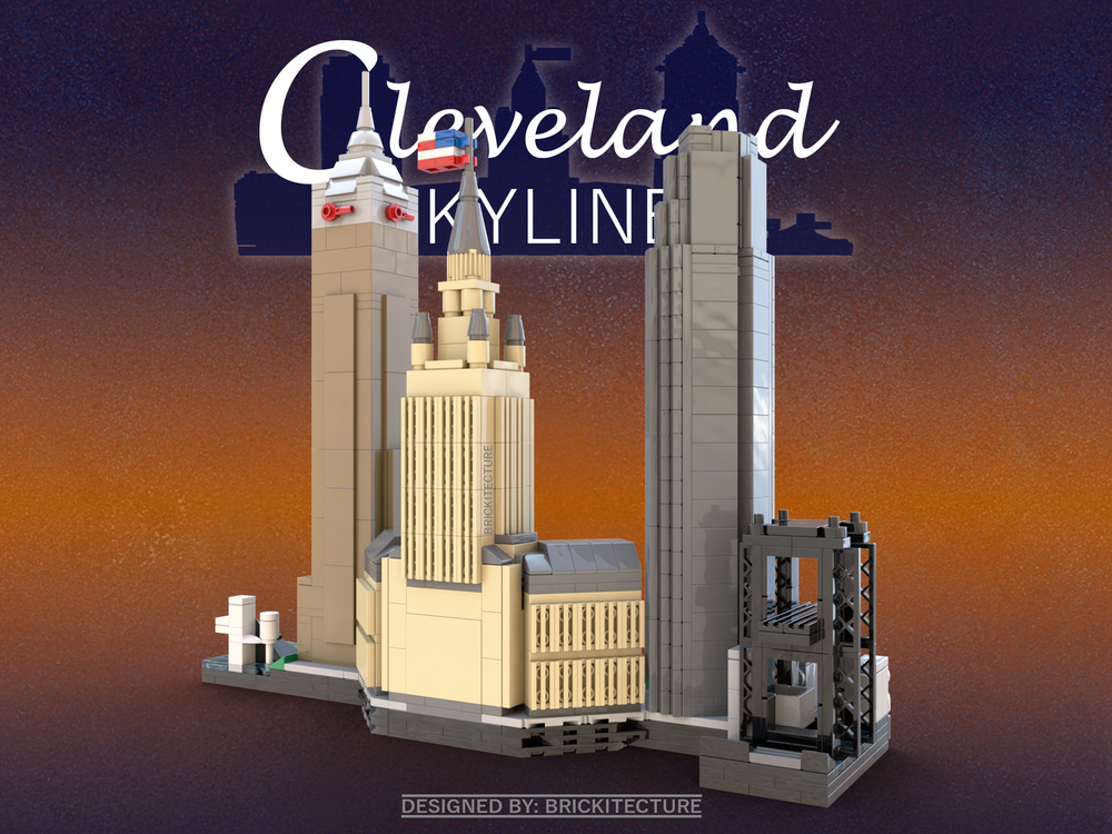 LEGO MOC Cleveland Skyline by Brickitecture_Bricks | Rebrickable ...