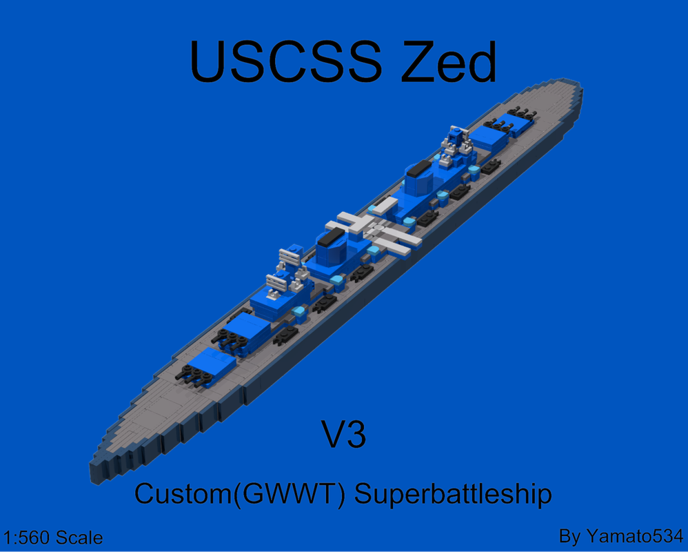LEGO MOC 1:560 Scale Zed class fast Superbattleship(V3)(fictional) by ...