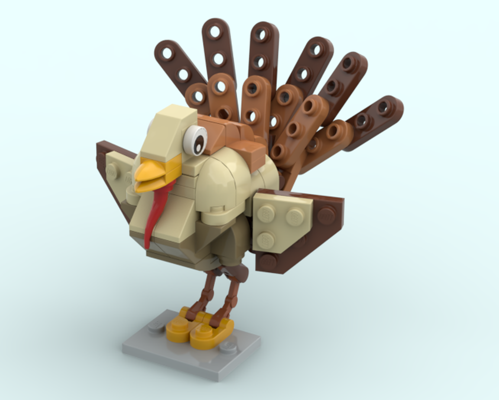 LEGO MOC Spindle-Legged Turkey by smatz277 | Rebrickable - Build with LEGO