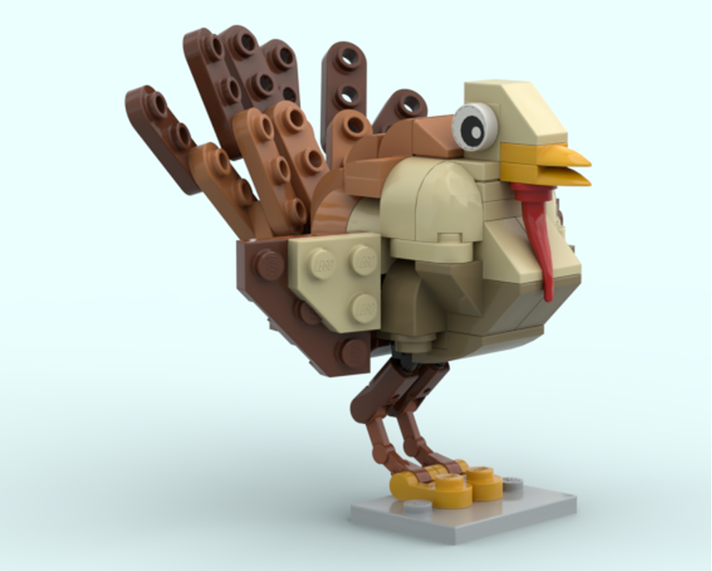 LEGO MOC Spindle-Legged Turkey by smatz277 | Rebrickable - Build with LEGO